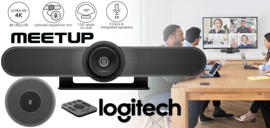 Logitech Meetup Kuwait - Conferencing Camera with Mic & Speakers